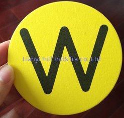 China different shape available absorbent paper coaster and cup mats or pads supplier