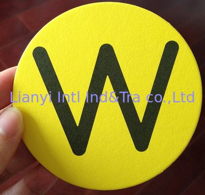 different shape available absorbent paper coaster and cup mats or pads supplier