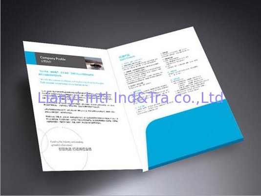 A4A5 size product folder company profile paper folder with business card pocket supplier