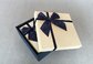 Customized size rigid paper gift box with ribbon and the bowknot supplier